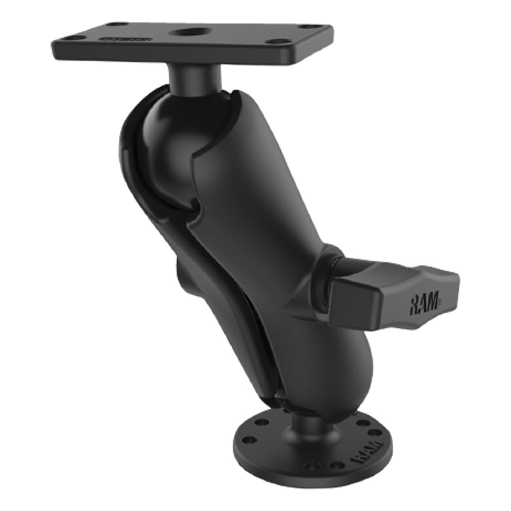 RAM Drill-Down Double Ball Mount for Humminbird Helix 5 - BLA