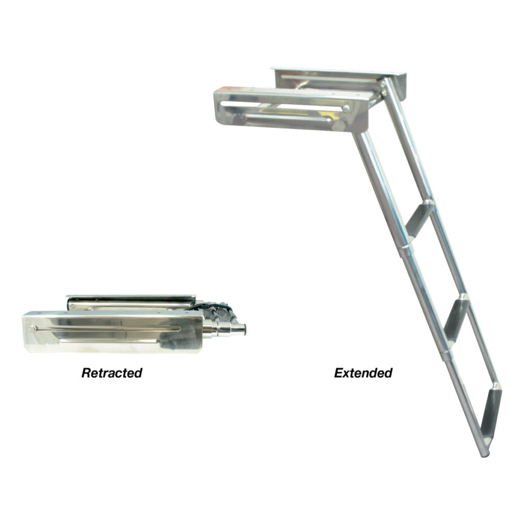 Marine Town® Telescopic Boarding Ladder - Stainless Steel - BLA