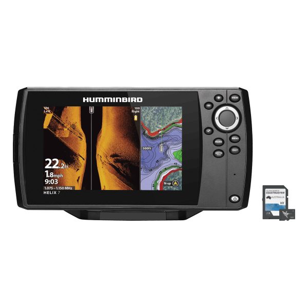 HUMMINBIRD HELIX 7 FISHFINDER SI G4 INC COASTMASTER MAP - BLA